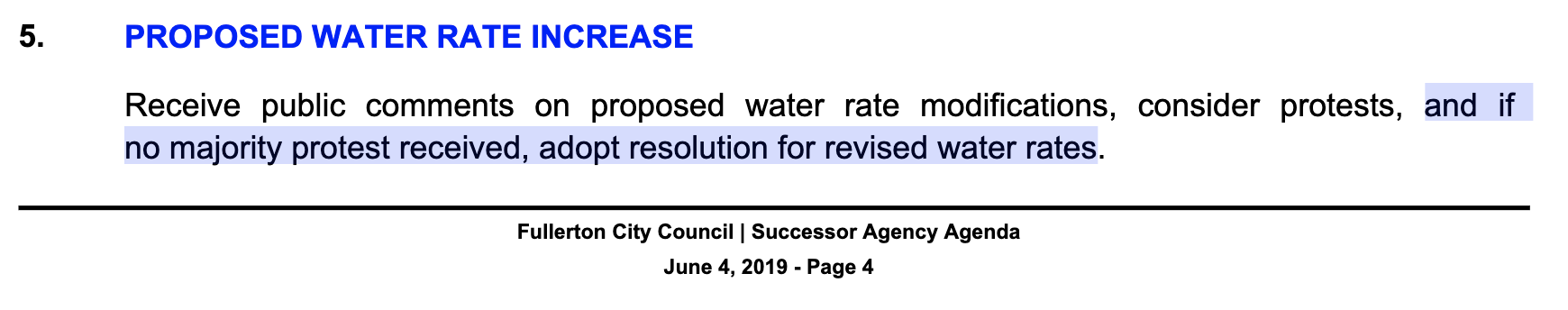Water Rate Increase June 2019 - Friends For Fullerton's Future